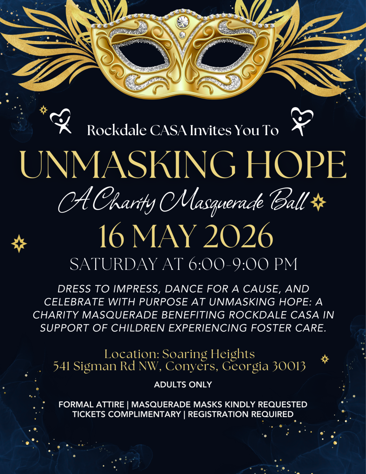 Unmasking Hope: Masquerade Ball – Rockdale CASA Georgia